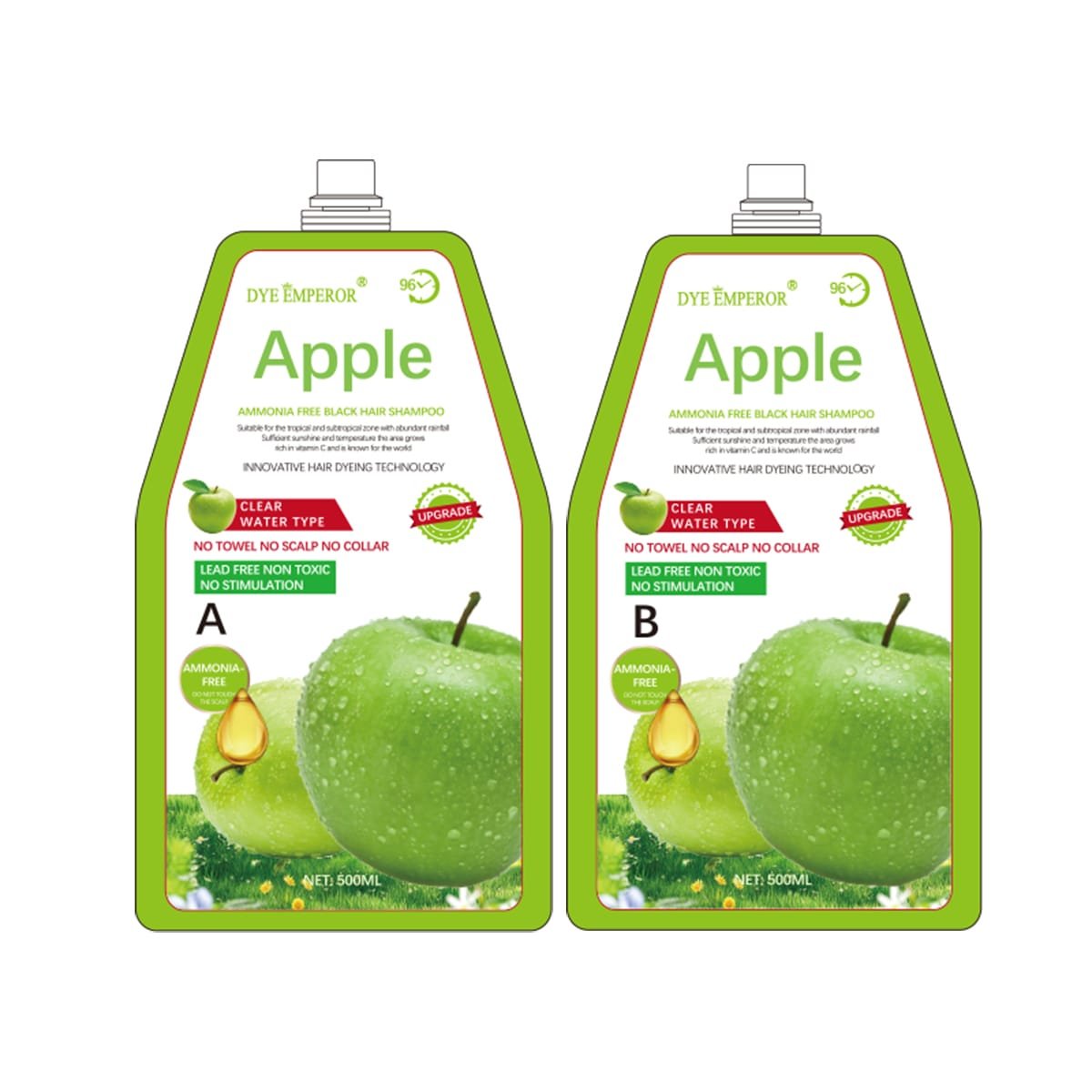 【DYE EMPEROR】APPLE BLACK HAIR SHAMPOO - China Hair Color Manufacturer ...